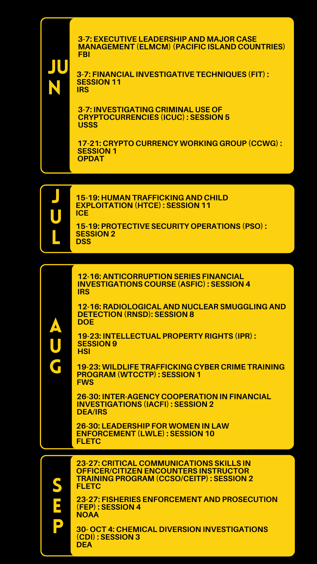 ILEA Bangkok - ILEA Bangkok Training Schedule 2024